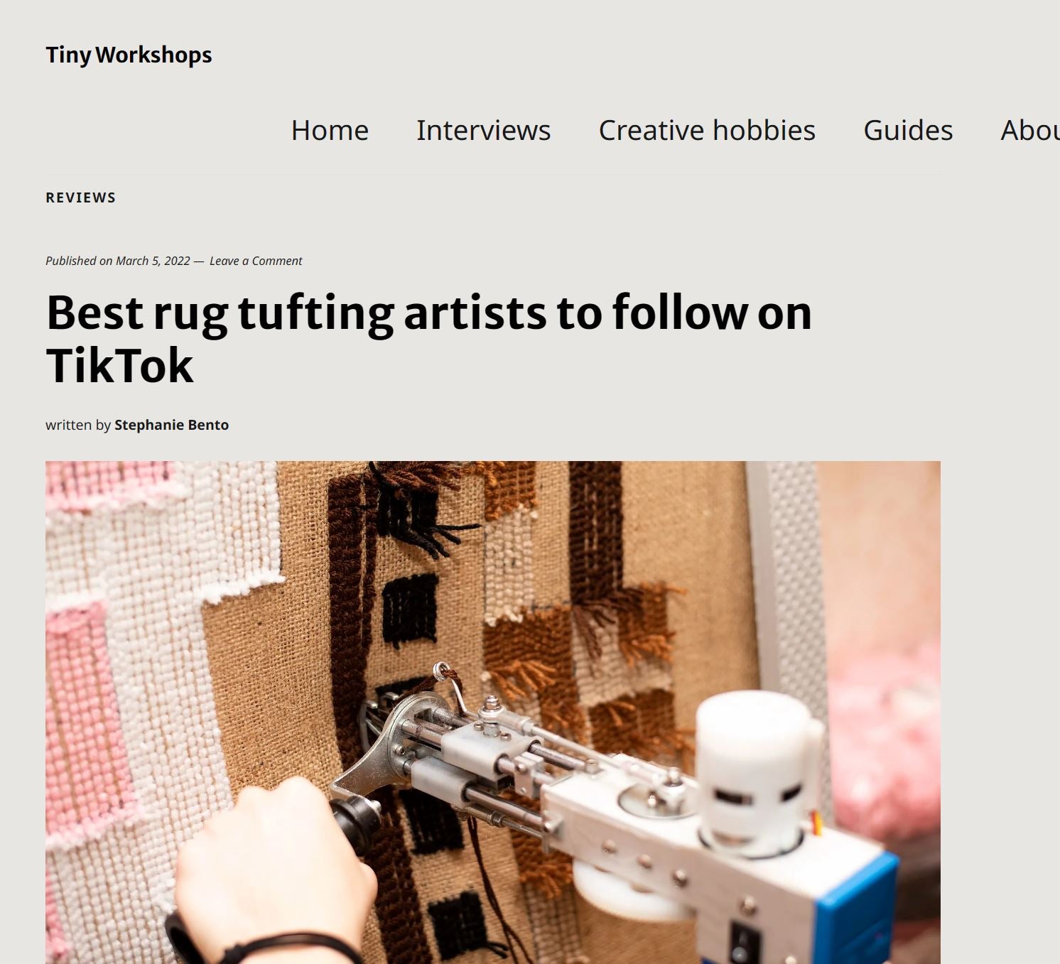 Tiny Workshops - Tuft the World